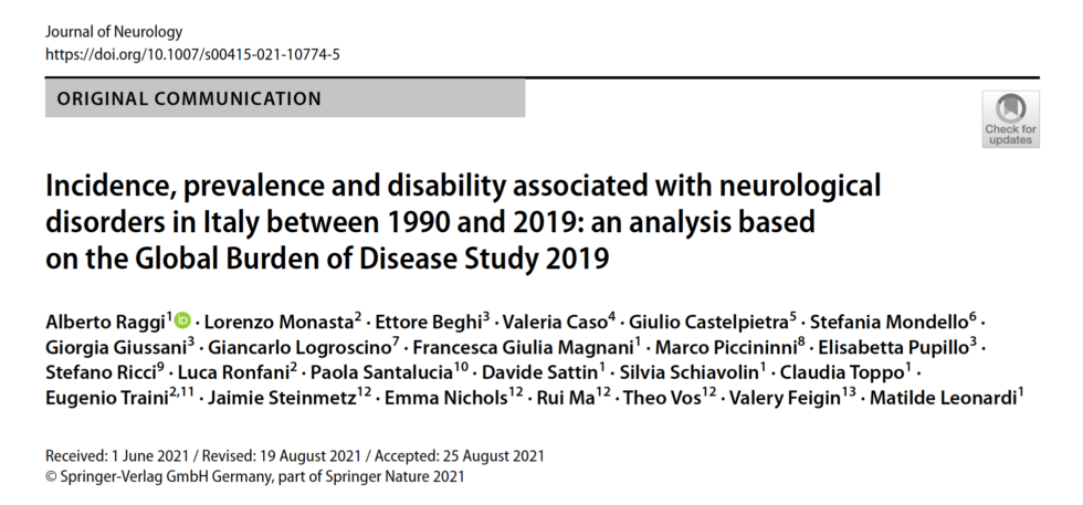 Neurological diseases from 1990 to 2019: a systematic analysis of ...